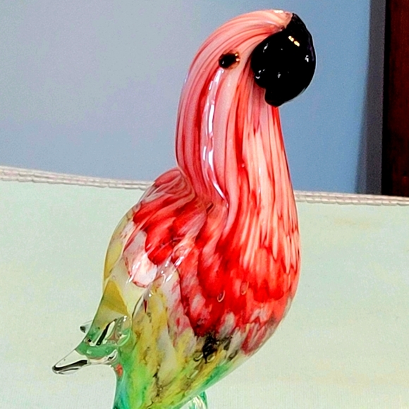 COLORFUL MURANO ITEM | Art | Gorgeous Vintage Murano Glass Parrot Bird ...